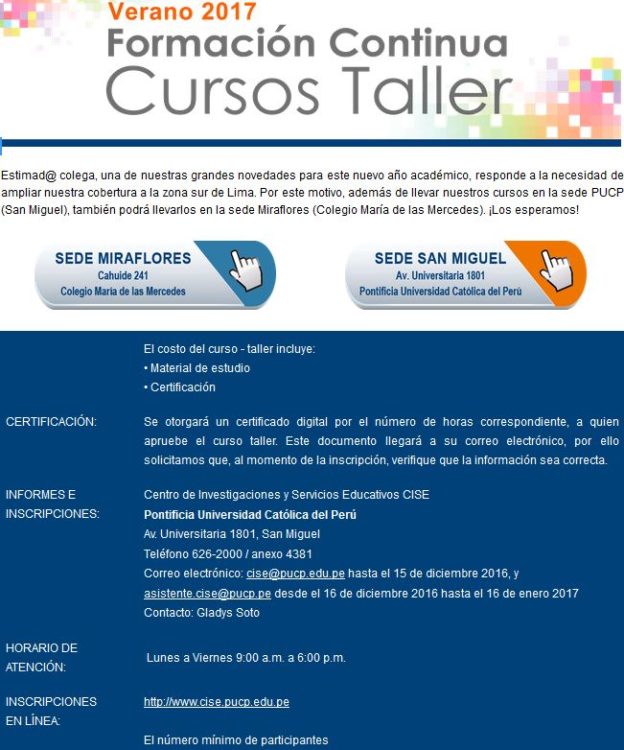 Centro de Investigaciones y Servicios Educativos CISE-PUCP
